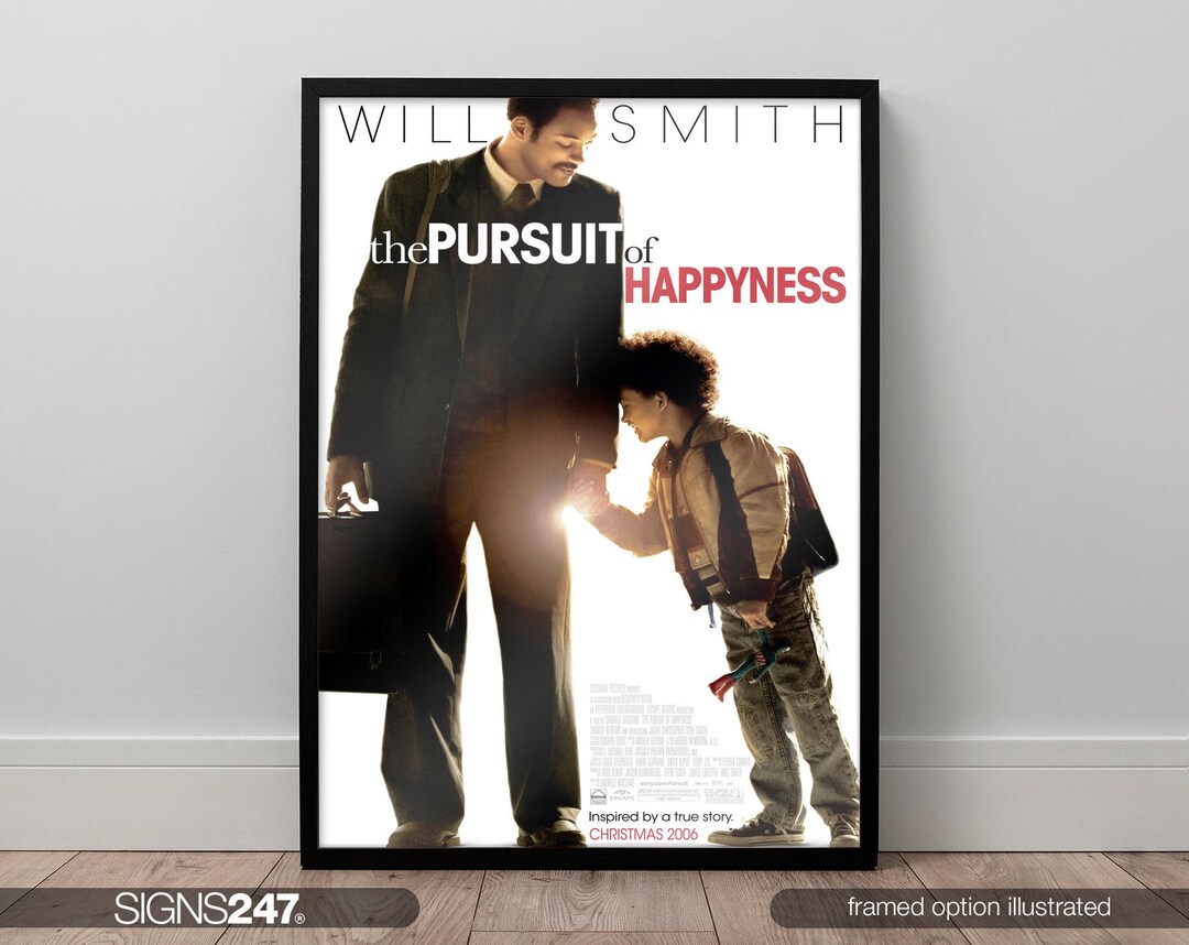 The Pursuit of Happyness Poster | Will Smith | Jaden Smith | Thandiwe ...