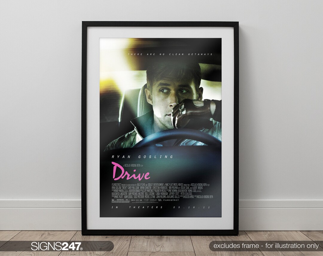 Drive Ryan Gosling Poster Movie Poster Movie Prints for Cinema Rooms ...