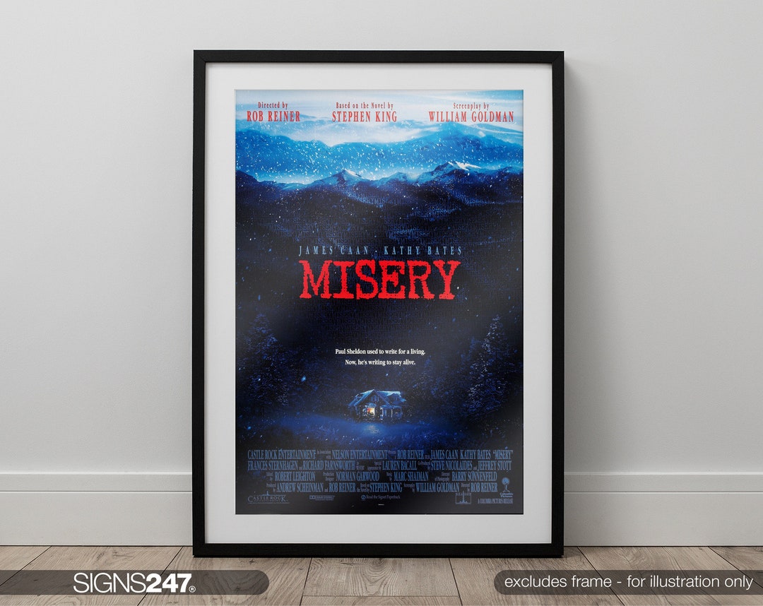 Misery Movie Poster | James Caan | Kathy Bates | Stephen King | 1990 ...