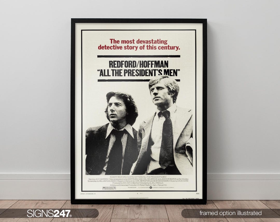 All the President's Men Movie Poster | Robert Redford | Dustin Hoffman ...
