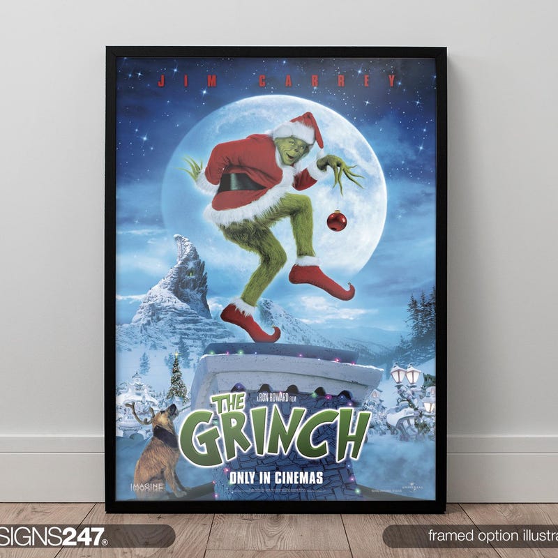 Grinch Christmas Posters - Etsy UK