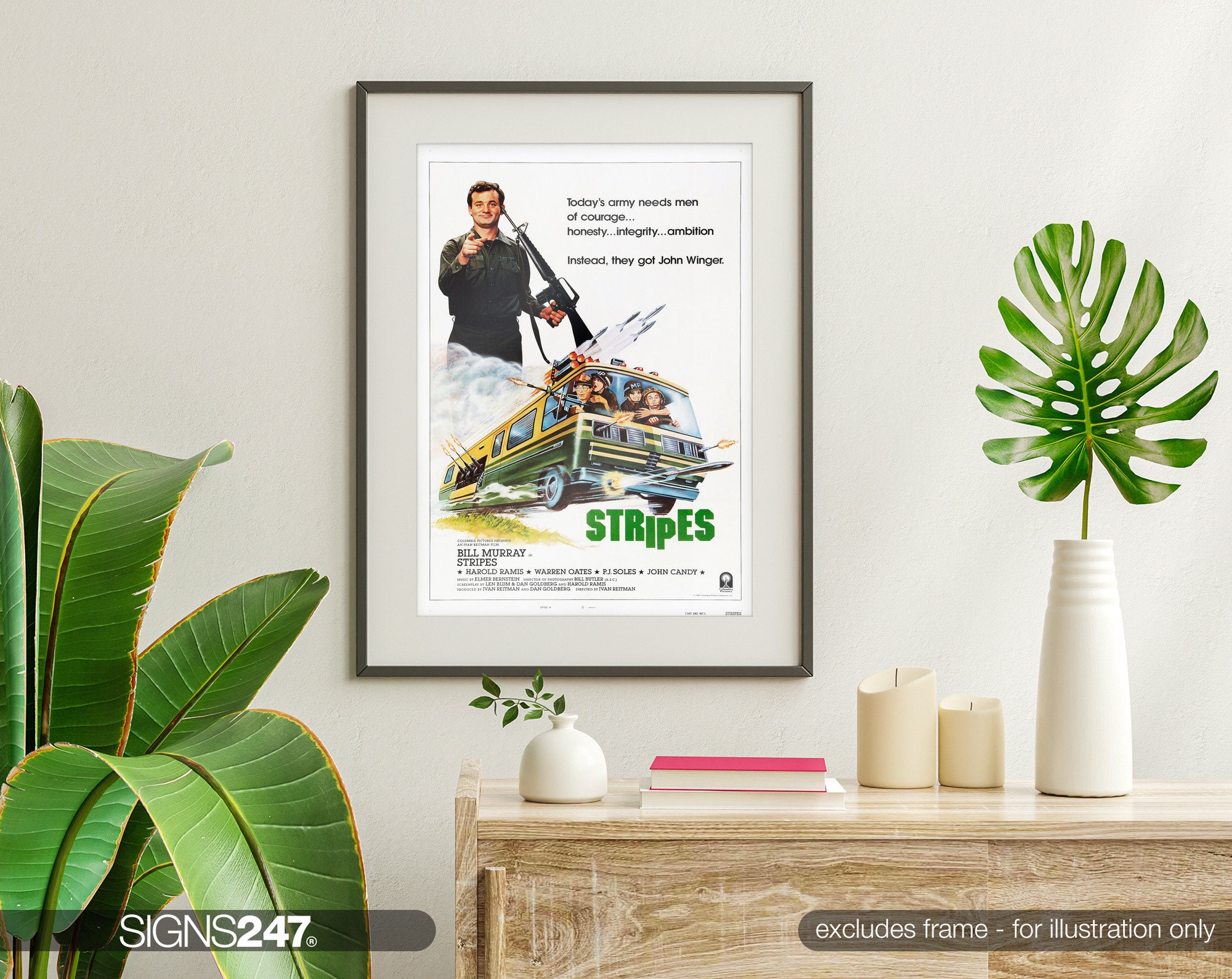 Bill Murray Stripes Poster