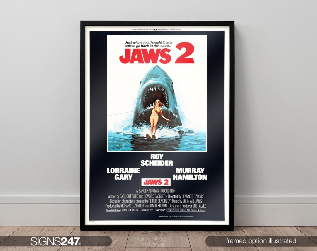Jaws 2 Poster | Movie Poster | Movie Prints for Cinema Rooms | Wall Art ...