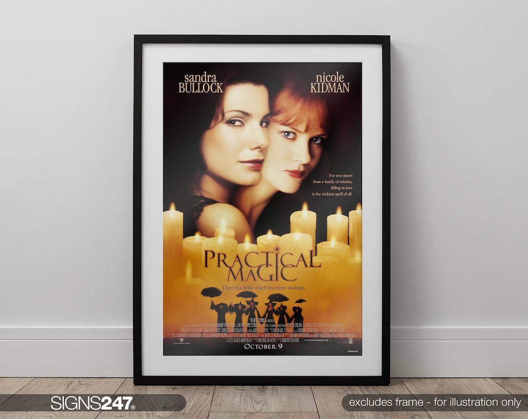 Practical Magic Poster Sandra Bullock Nicole Kidman 1998 Movie Poster ...