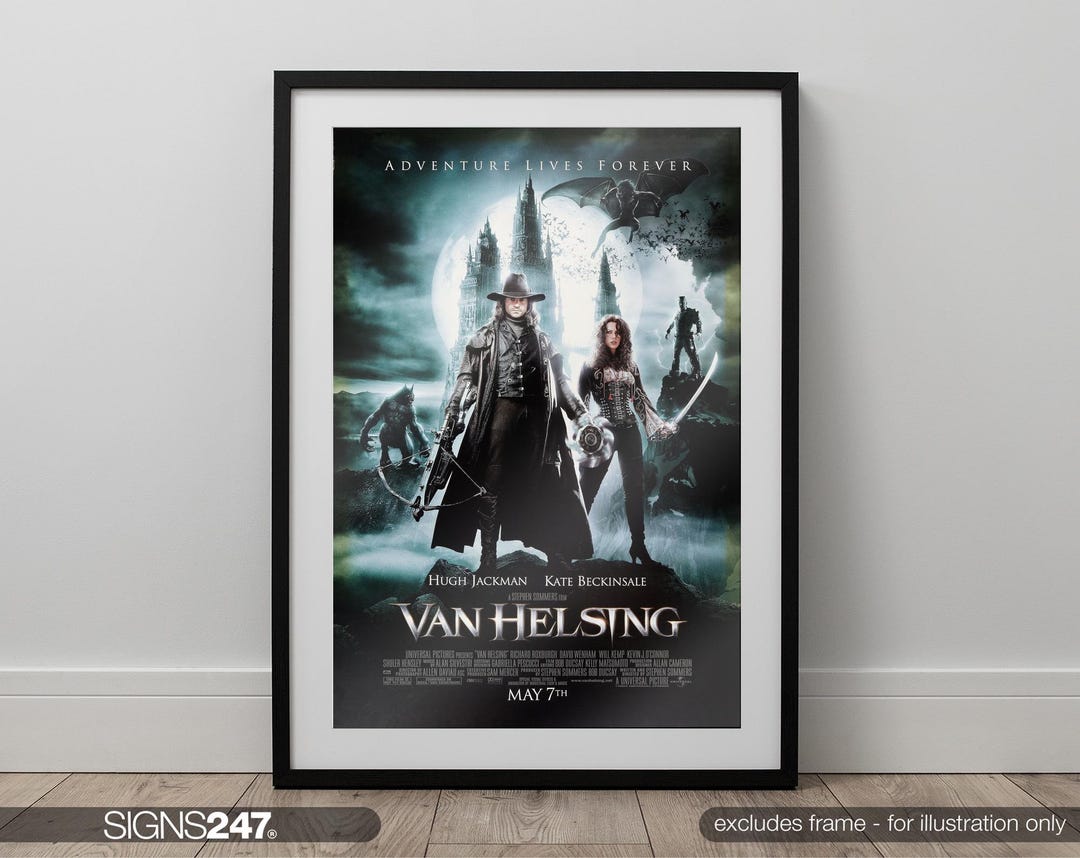 Van Helsing Poster | Hugh Jackman | Kate Beckinsale | 2004 | Movie ...