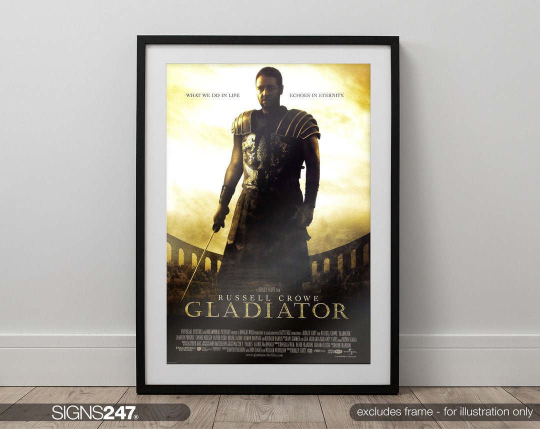 Gladiator Russell Crowe Poster Movie Poster Movie Prints for Cinema ...