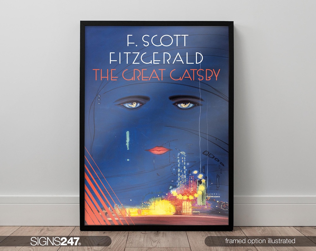 The Great Gatsby Book Cover Poster | Movie Poster | Movie Prints for ...