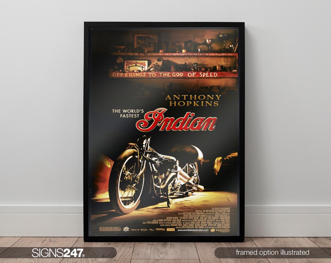 The World's Fastest Indian Poster | Anthony Hopkins | Aaron James ...