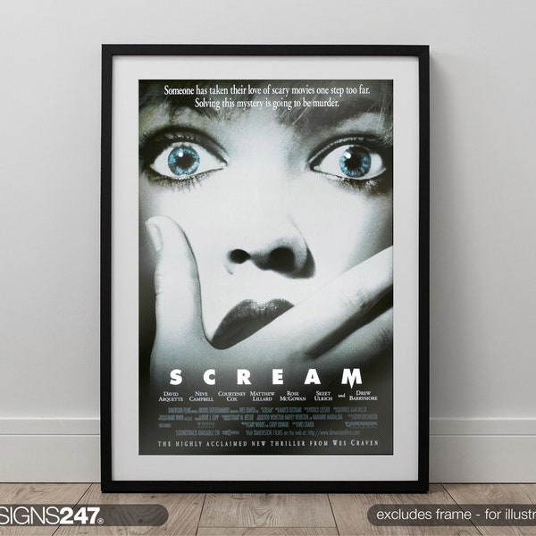 Scream 1996 Poster - Etsy UK