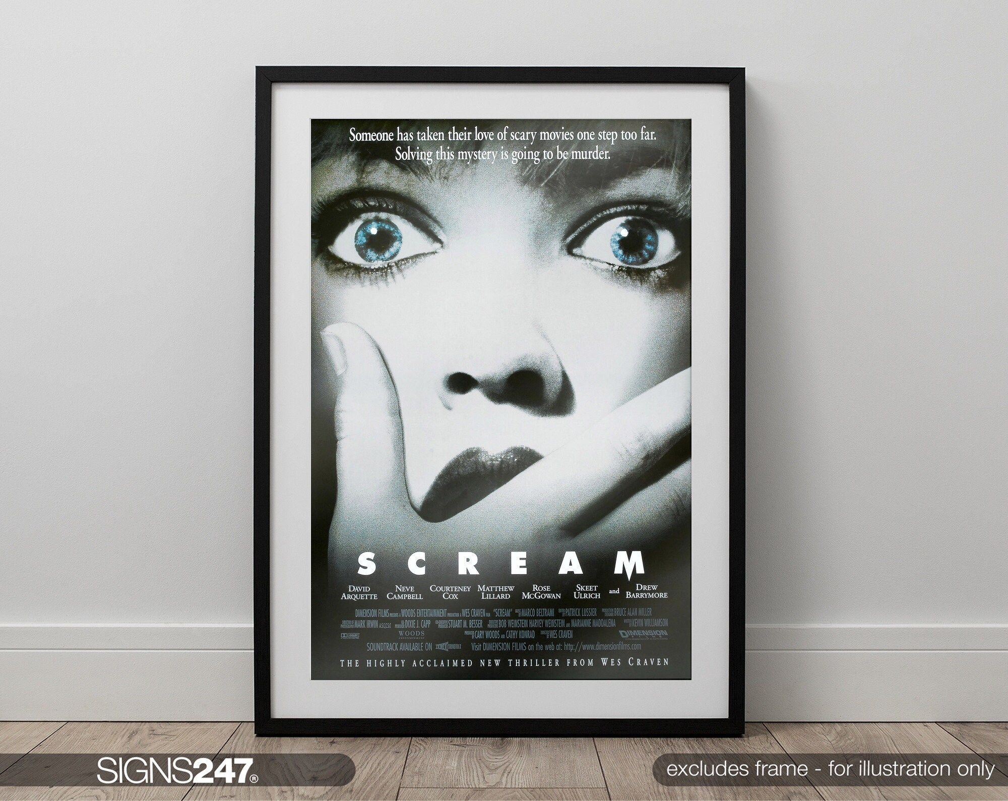 Scream 1996 Movie Poster Movie Prints for Cinema Rooms - Etsy UK