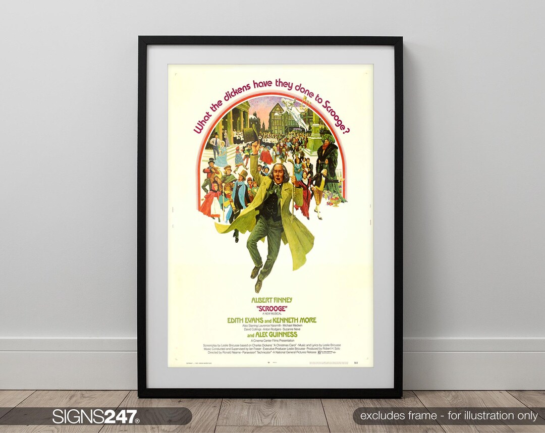 Scrooge Poster Albert Finney Edith Evans Kenneth More 1970 Movie Poster ...