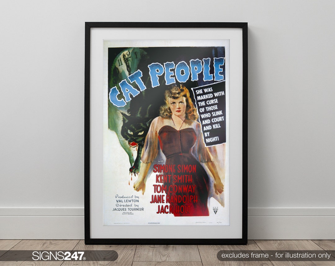 Cat People Movie Poster 1942 Movie Prints for Cinema Rooms Wall Art ...
