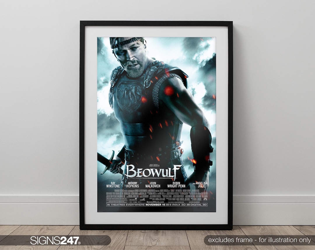 Beowulf Poster Ray Winstone Anthony Hopkins John Malkovich 2007 Movie ...
