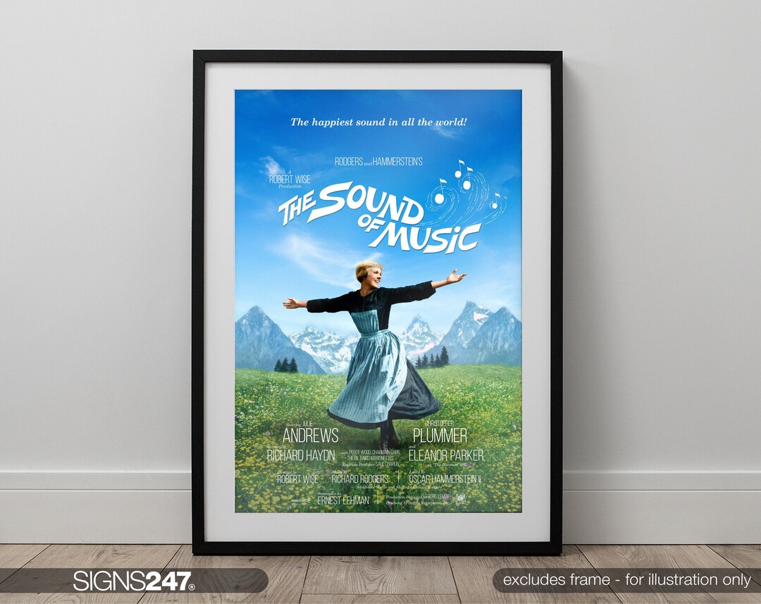 The Sound of Music Poster Movie Poster Julie Andrews 1965 Movie Prints ...