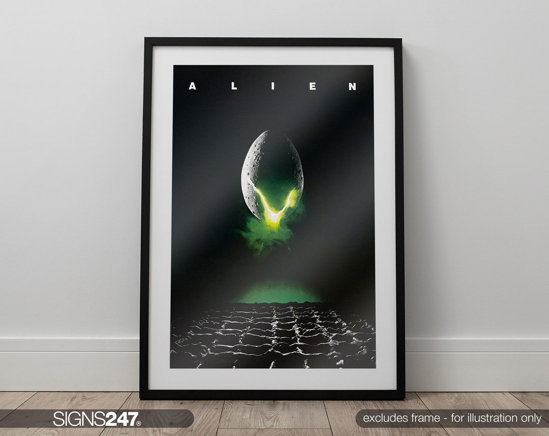 Alien Poster Movie Poster Movie Prints for Cinema Rooms Wall Art Home ...