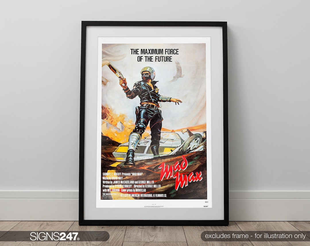 Mad Max Mel Gibson Poster Movie Poster Movie Prints for Cinema Rooms ...