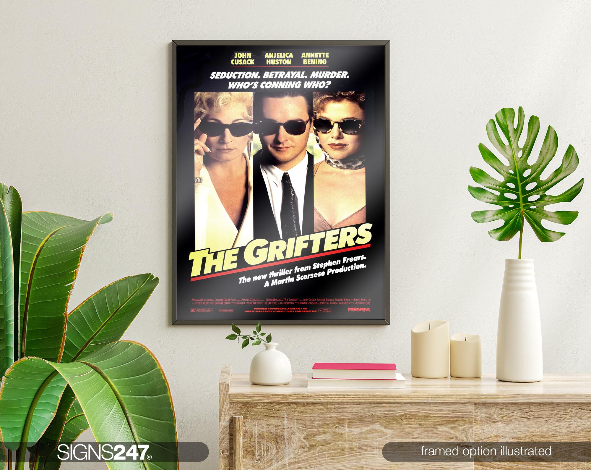 The Grifters Poster | John Cusack | Anjelica Huston | Annette Bening ...