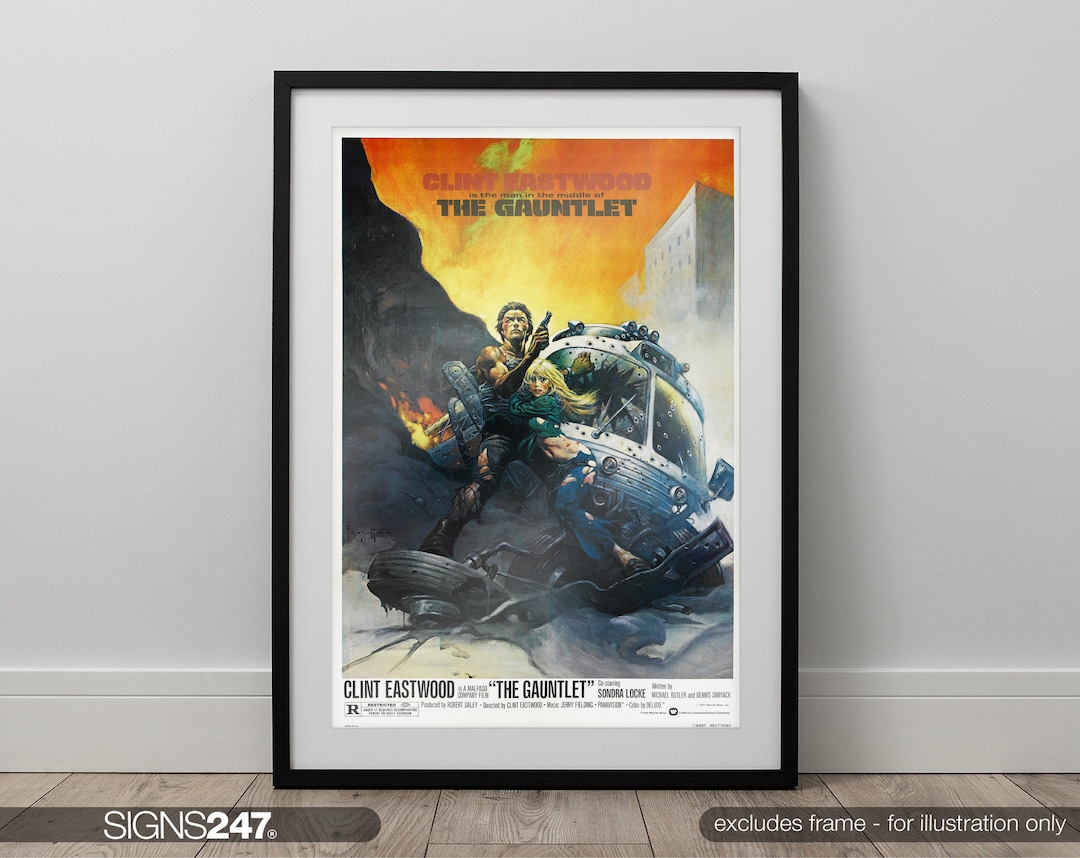 The Gauntlet Poster Clint Eastwood Sondra Locke 1977 Movie Poster Movie ...