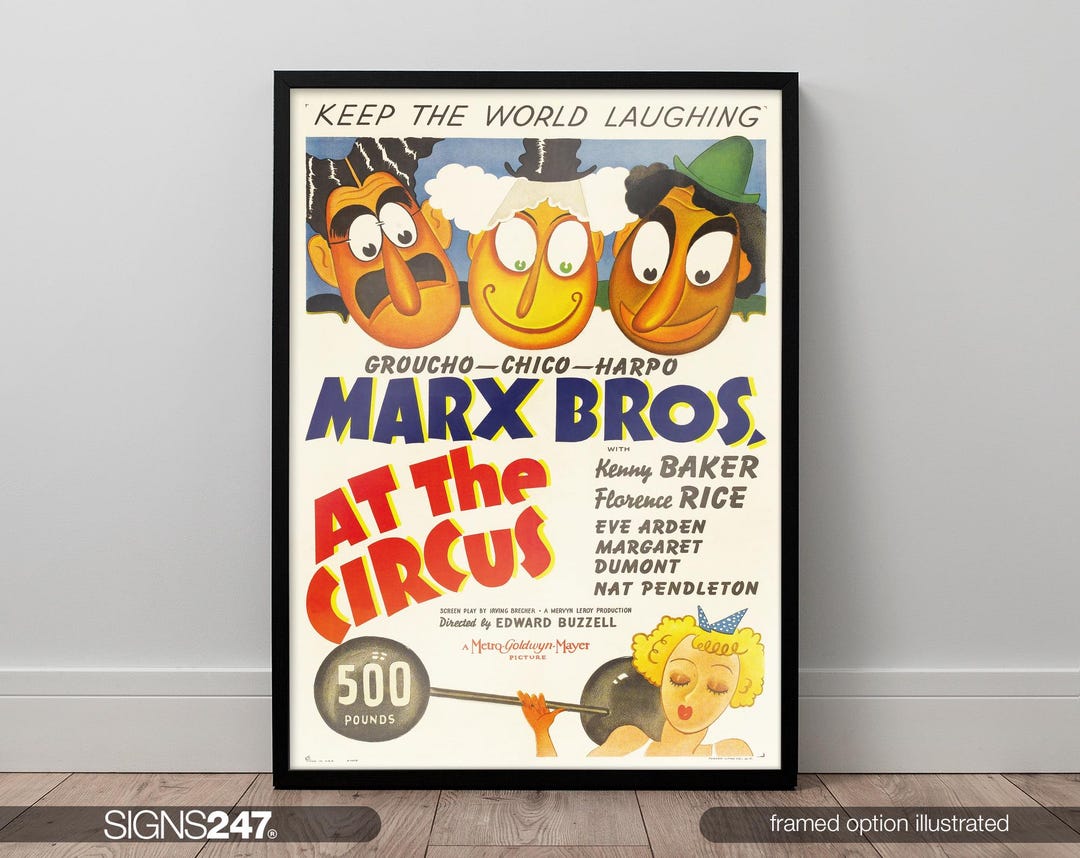 At the Circus Poster | the Marx Bros | . Kenny Baker | Florence Rice ...