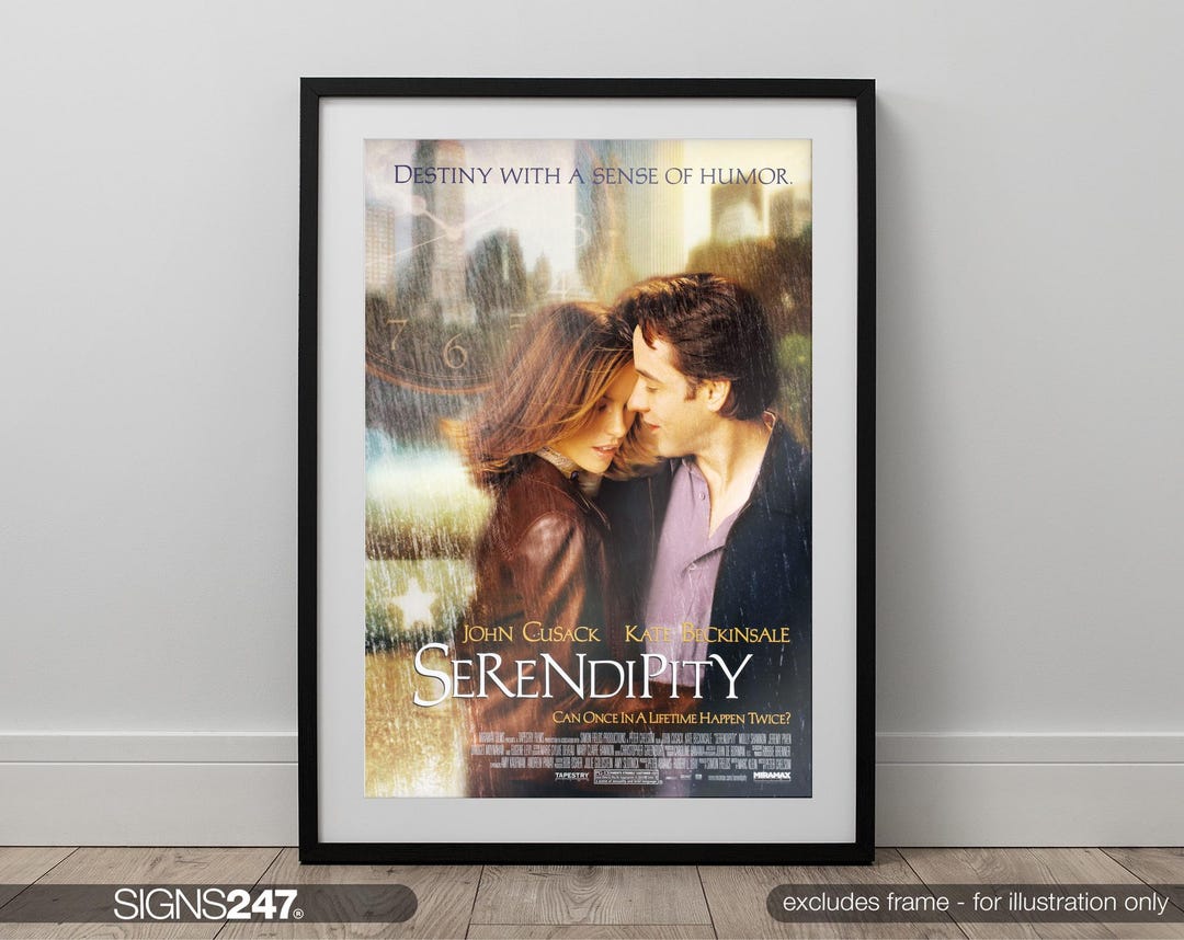 Serendipity Poster John Cusack Kate Beckinsale Jeremy Piven 2001 Movie ...
