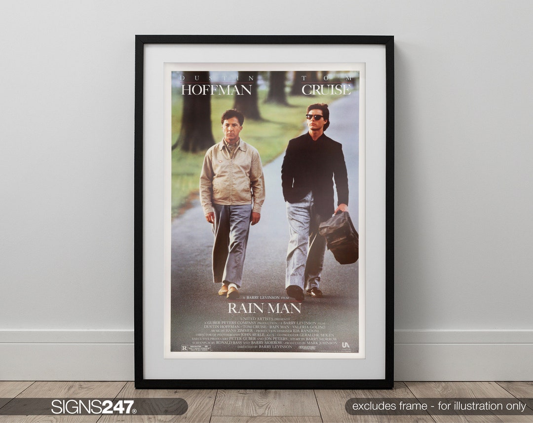 Rain Man Movie Poster | Dustin Hoffman | Tom Cruise | 1988 | Movie ...