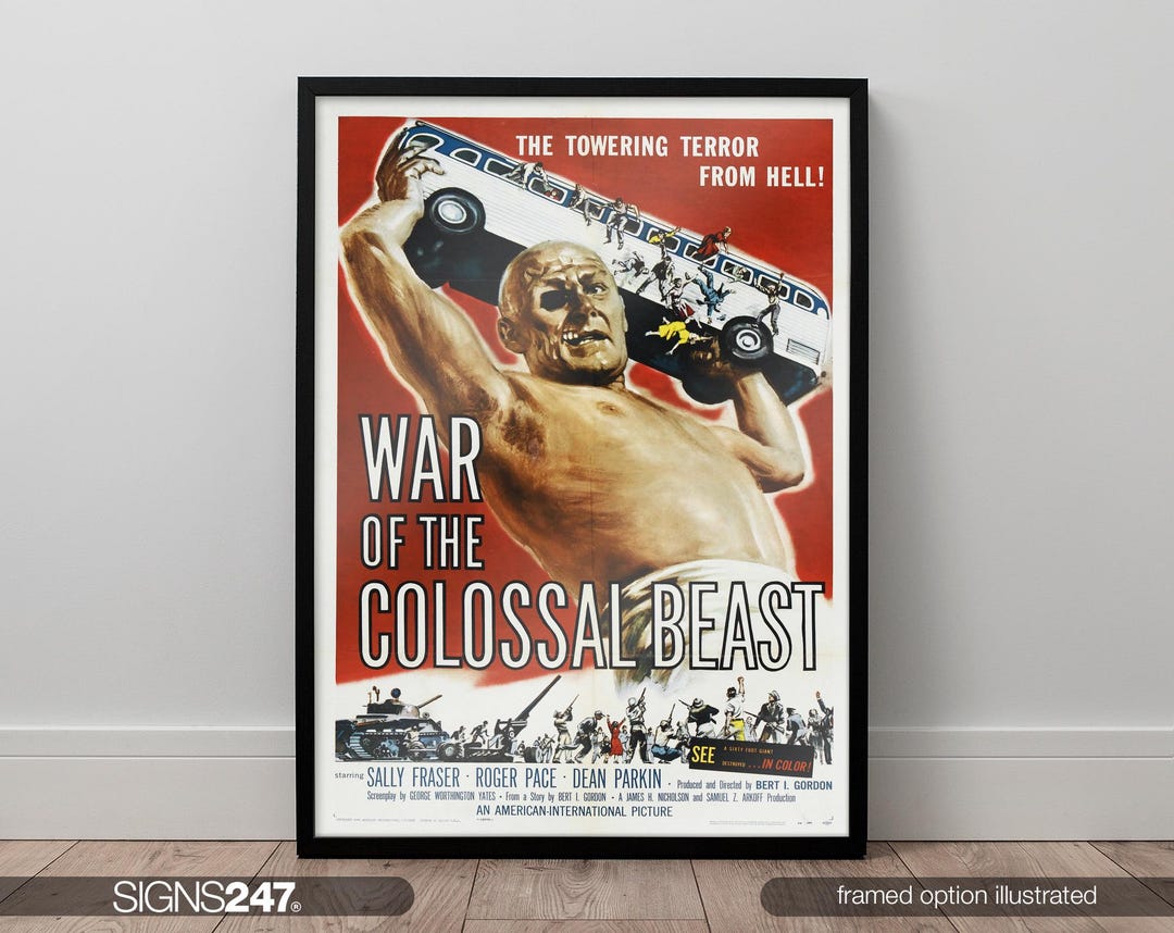 War of the Colossal Beast Poster | Sally Fraser | Roger Pace | Dean ...