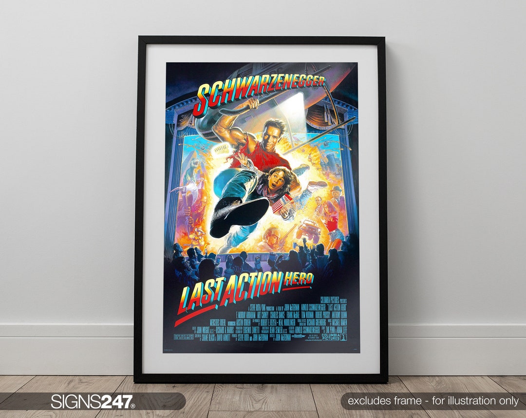 Last Action Hero Arnold Schwarzenegger Poster | Movie Poster | Movie ...