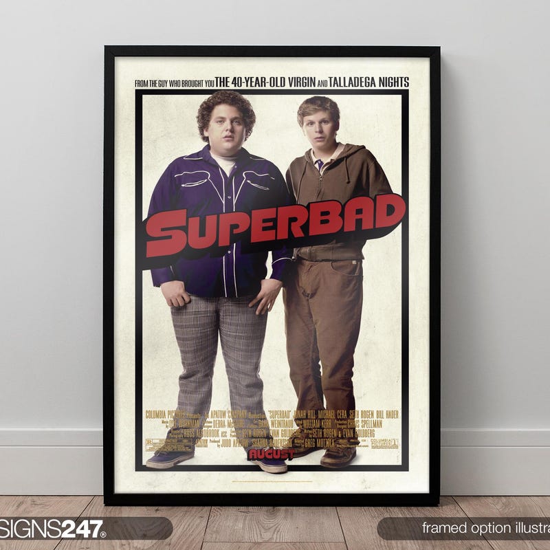 Superbad Poster - Etsy UK