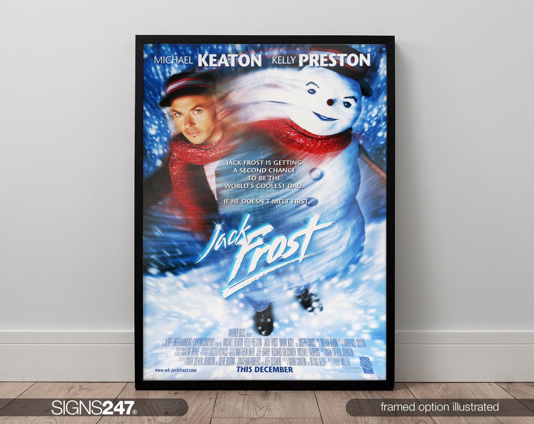 Jack Frost Poster | Michael Keaton | Kelly Preston | Mark Addy | 1998 ...