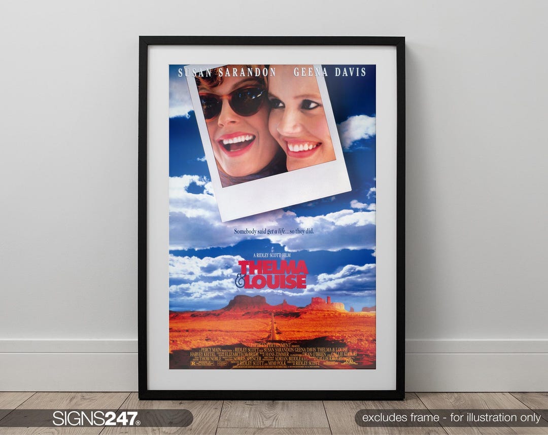 Thelma and Louise Poster Susan Sarandon Geena Davis Harvey Keitel 1991 ...