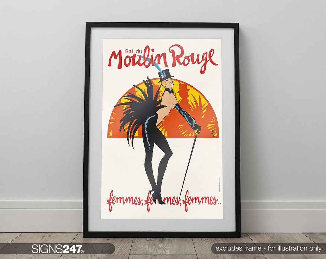 Moulin Rouge French Poster | Movie Poster | Movie Prints for Cinema ...
