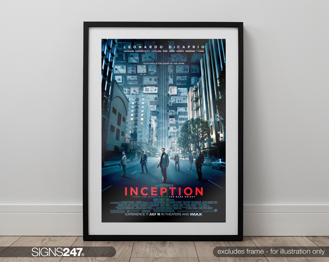 Inception Leonardo Dicaprio Poster Movie Poster Movie Prints for Cinema ...