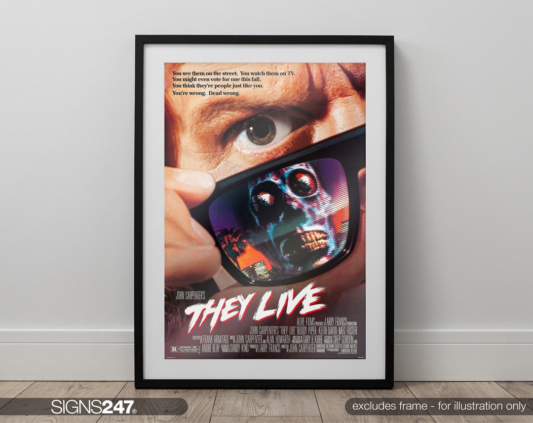 They Live Poster | Movie Poster | John Carpenter | 1988 | Movie Prints ...