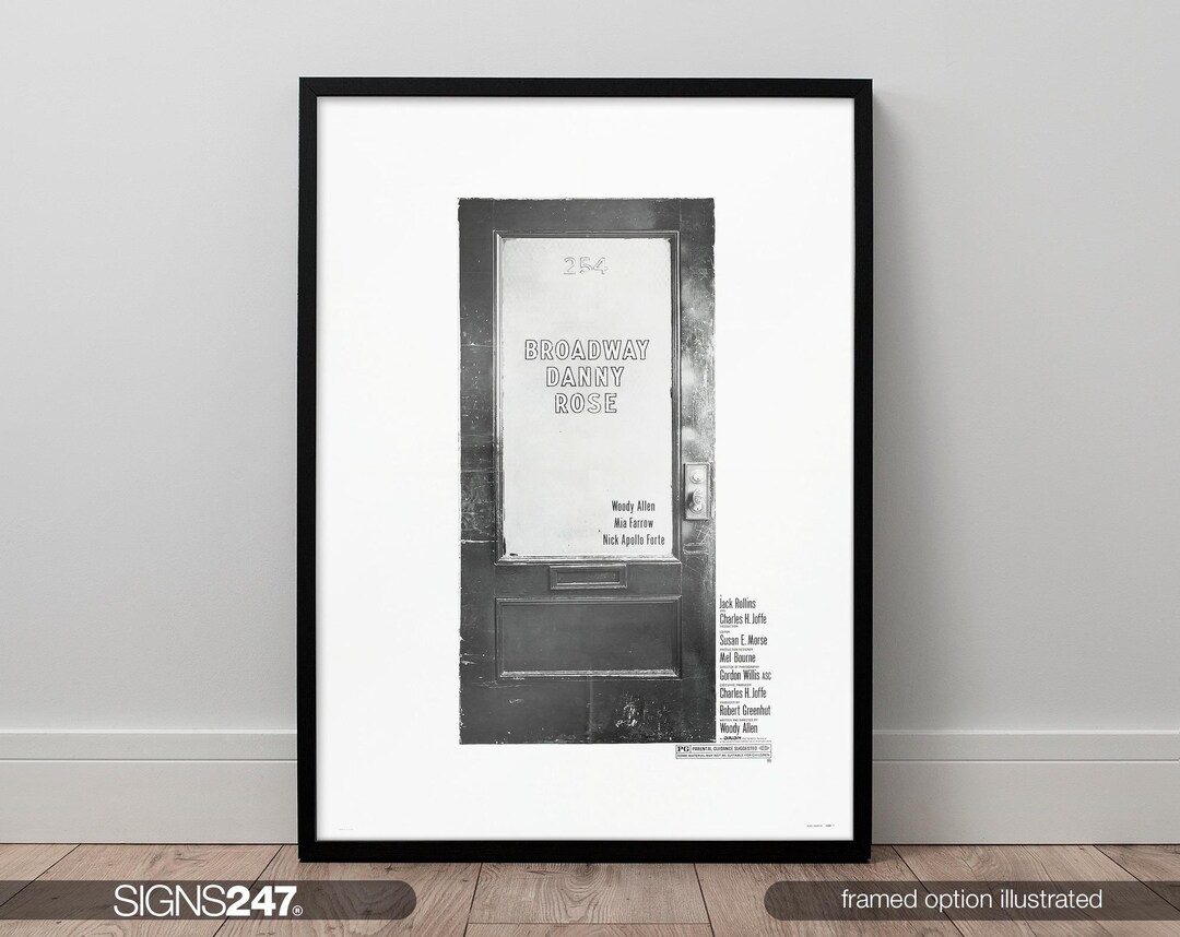 Broadway Danny Rose Poster | Woody Allen | Mia Farrow | Nick Apollo ...