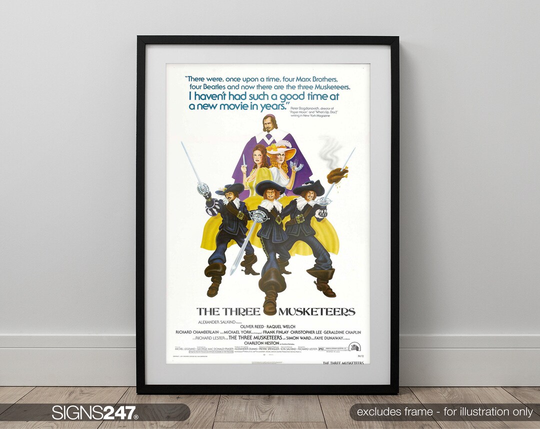 The Three Musketeers Poster Oliver Reed Raquel Welch Christopher Lee ...