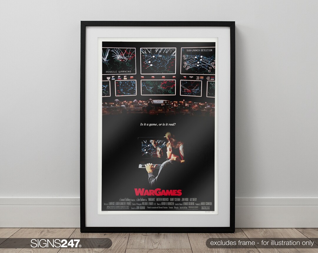 War Games Poster Movie Poster 1983 Movie Prints for Cinema Rooms Wall ...