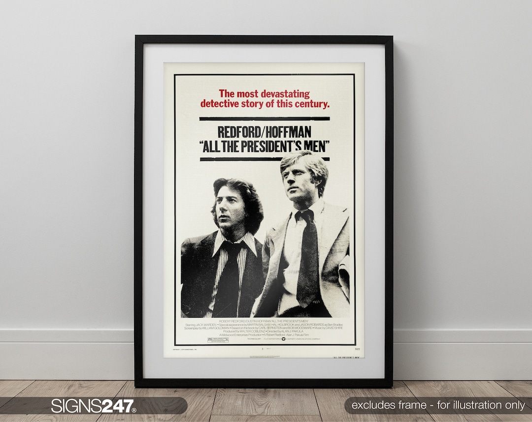 All the President's Men Movie Poster | Robert Redford | Dustin Hoffman ...