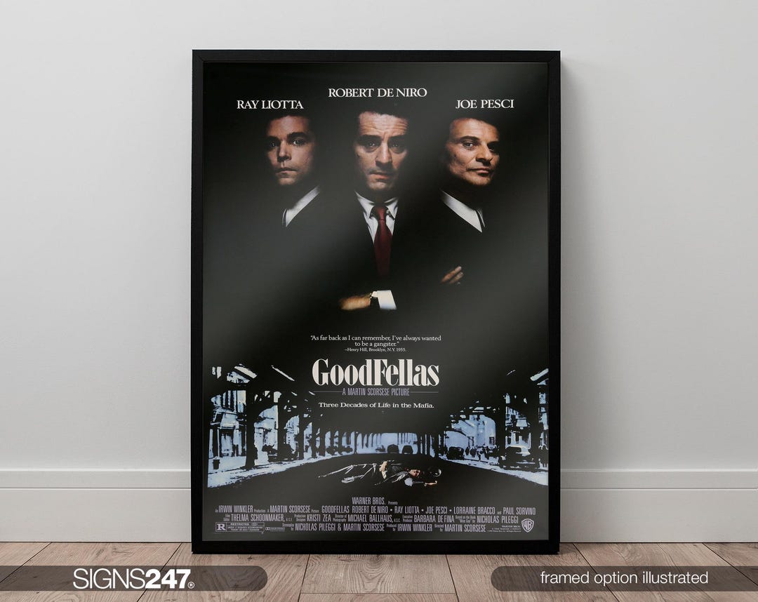 Goodfellas Poster | Movie Poster | Movie Prints for Cinema Rooms | Wall ...