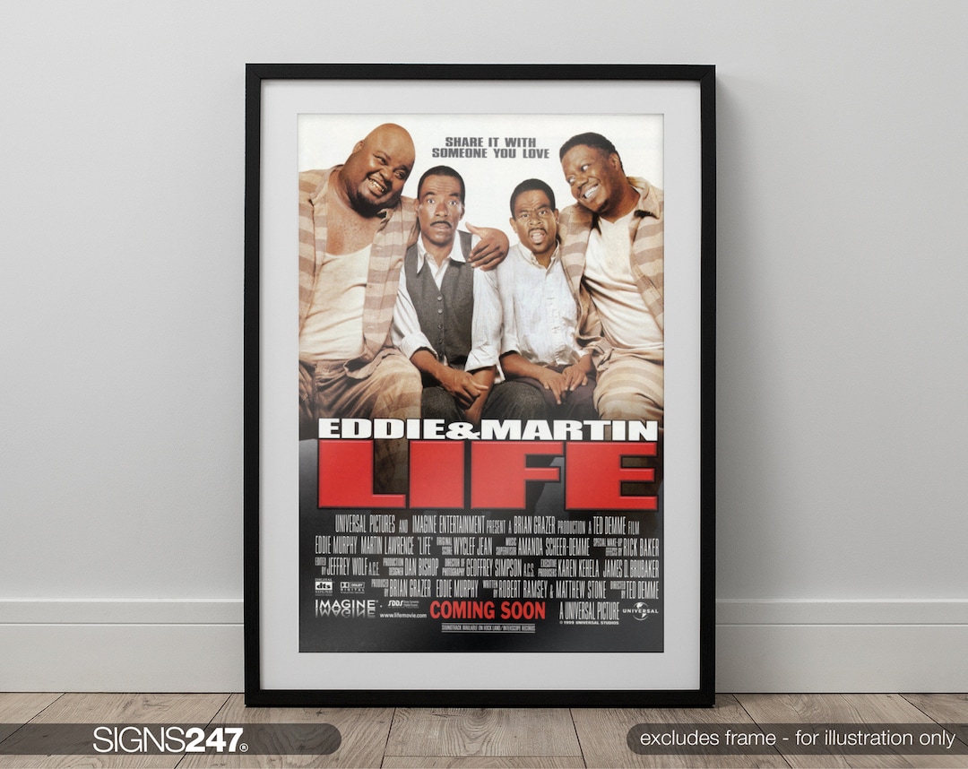 Life Movie Poster | Eddie Murphy | Martin Lawrence | 1999 | Movie ...