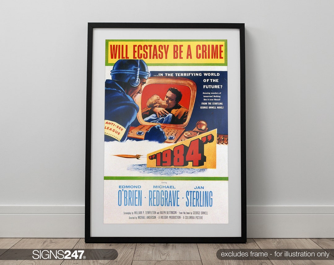 1984 George Orwell Poster | Movie Poster | Movie Prints for Cinema ...