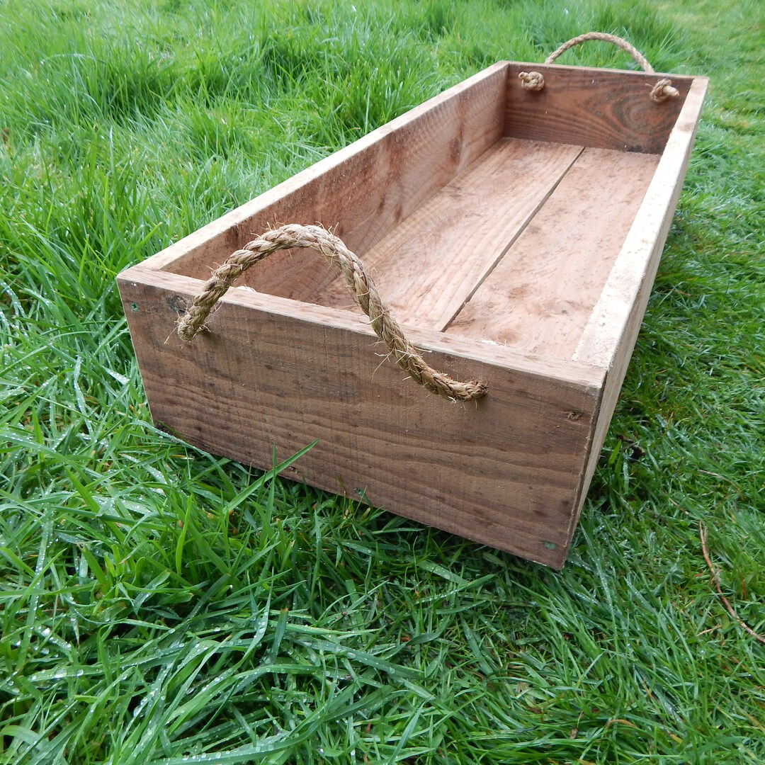 Wooden Garden Planter Patio Window Box - Etsy