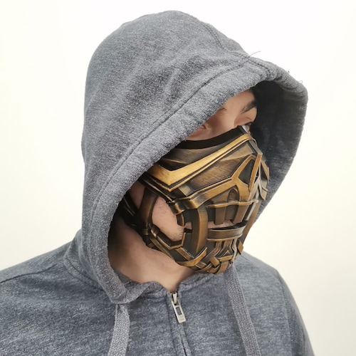 Scorpion Mask Red Harumi's Protector MK11 Mortal Kombat - Etsy