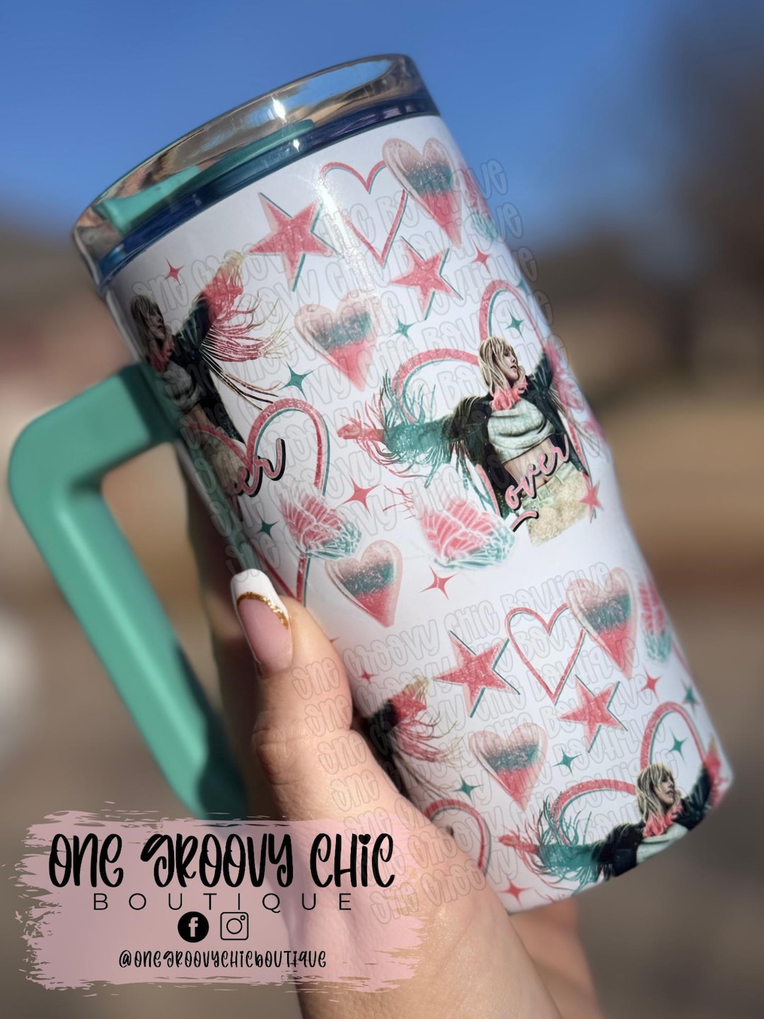 Lover Taylor’ Handle Tumbler - Etsy