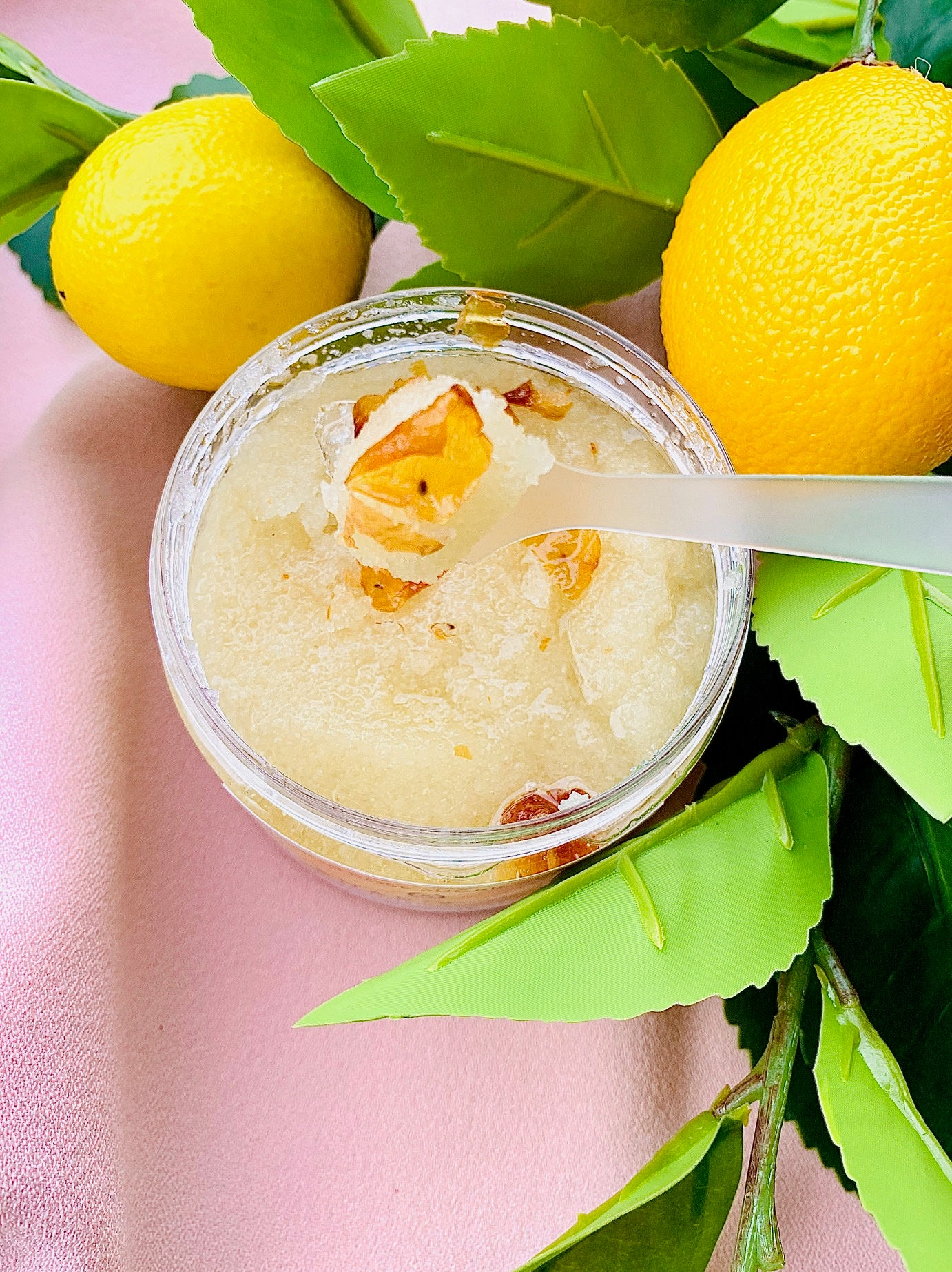 Body Scrub, LEMON BODY SCRUB With Coconut Oil, Morena Sugar, Skin ...