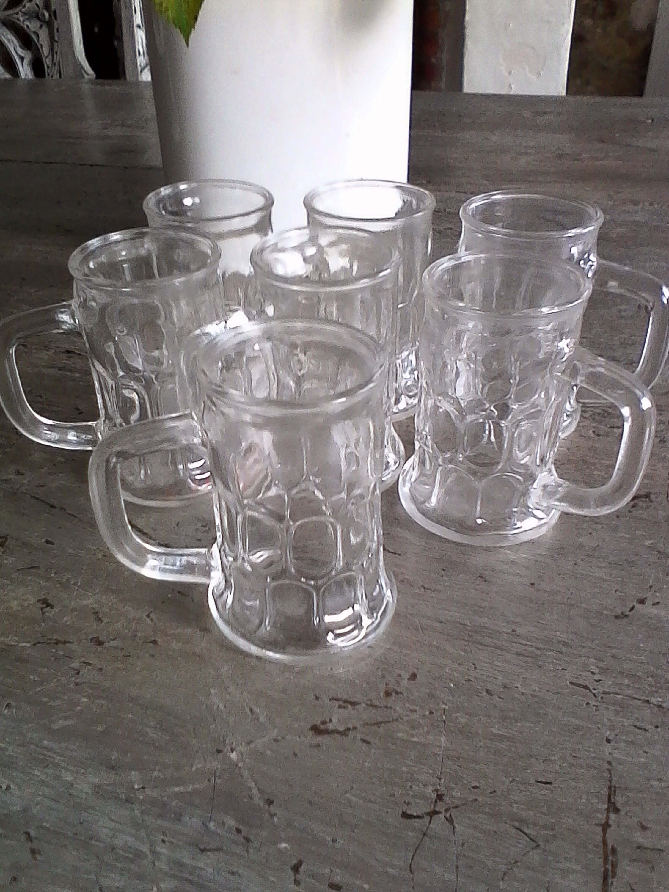 7 LIQUOR GLASSES // DIGESTIVE // 1960 // Mini Mug // for Bar // - Etsy