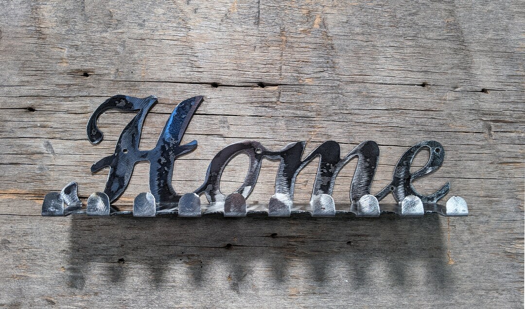 Decorative Key Holder Shelf / Wall Hook / Key Rack / Home Sign / Steel ...