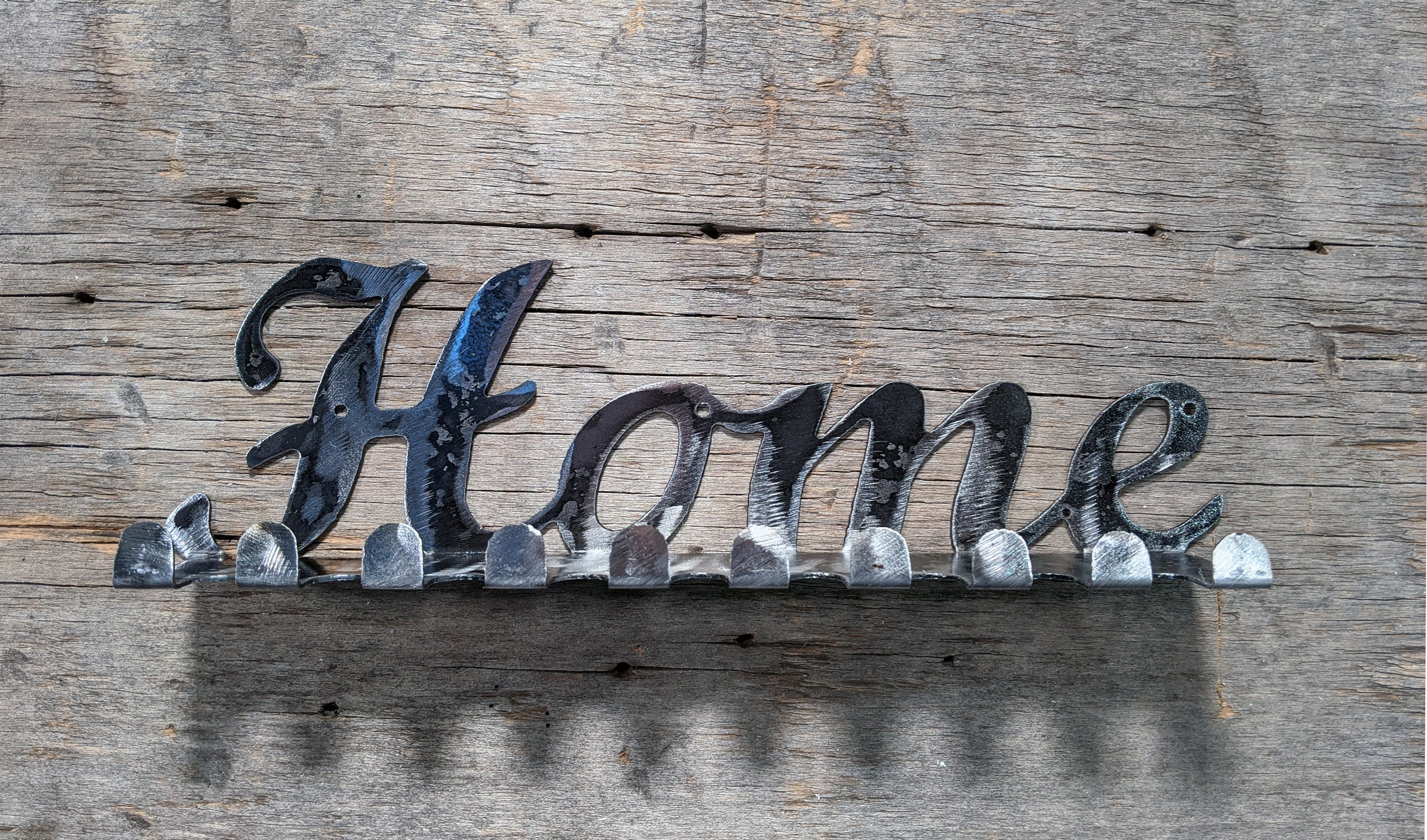 Decorative Key Holder Shelf / Wall Hook / Key Rack / Home sign / Steel ...