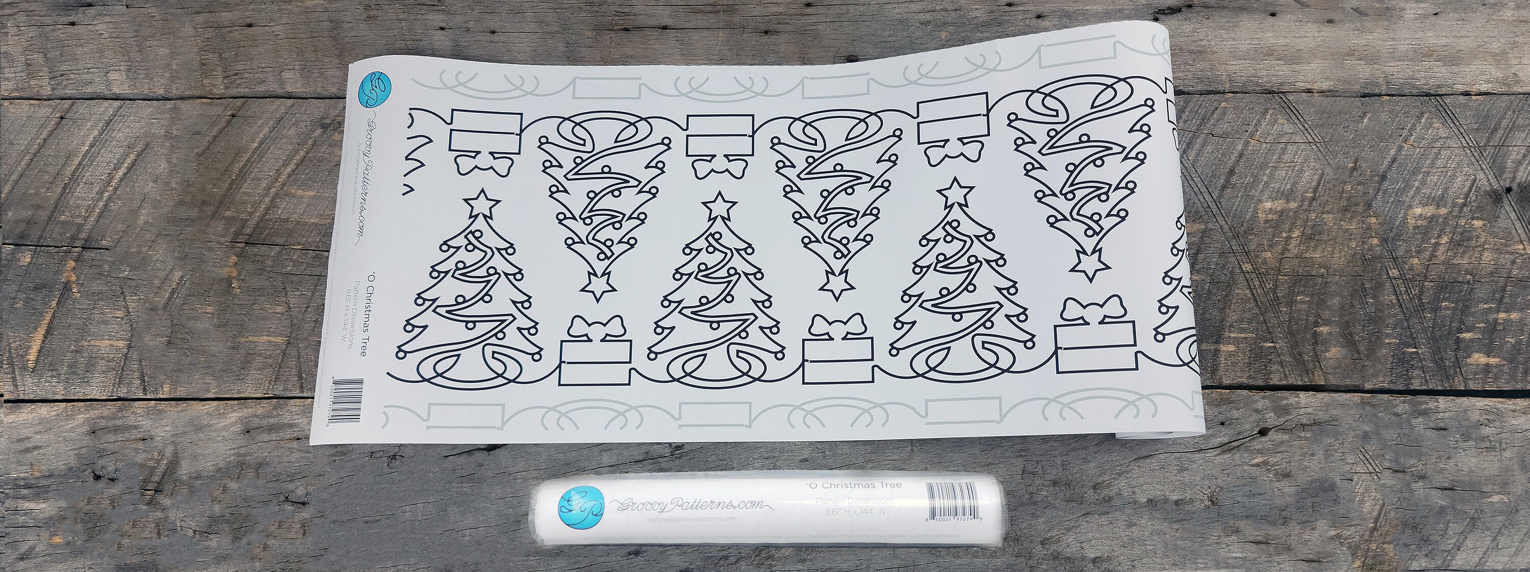 Groovy Patterns Longarm Quilting Pantograph Christmas Tree Design - Etsy