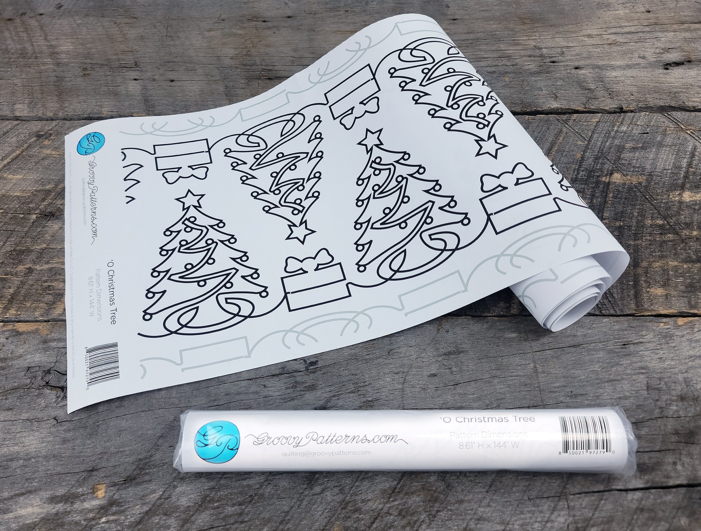 Groovy Patterns Longarm Quilting Pantograph Christmas Tree Design - Etsy