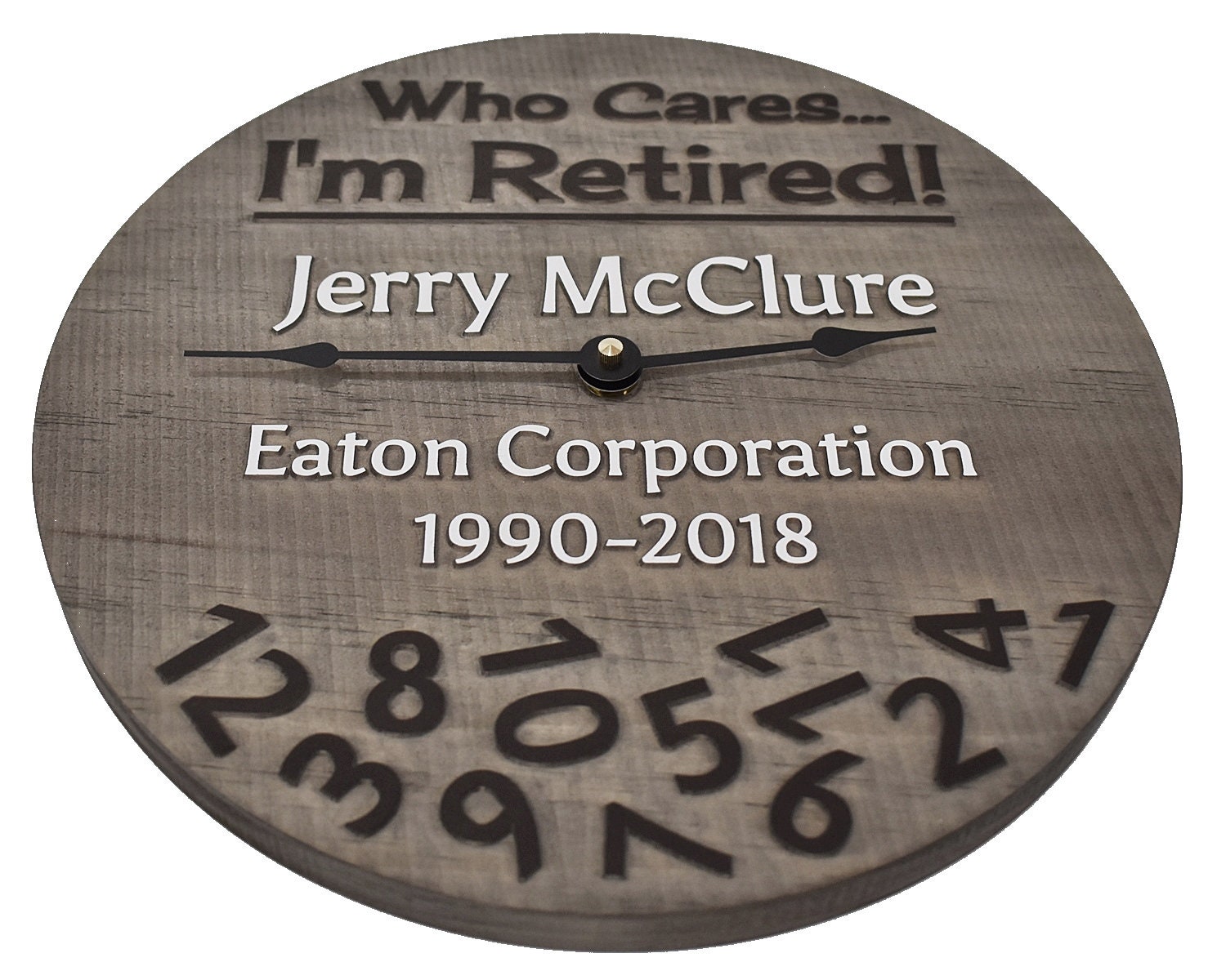 11 Inch Personalized Retirement Clock. Great Retiree Gift for | Etsy
